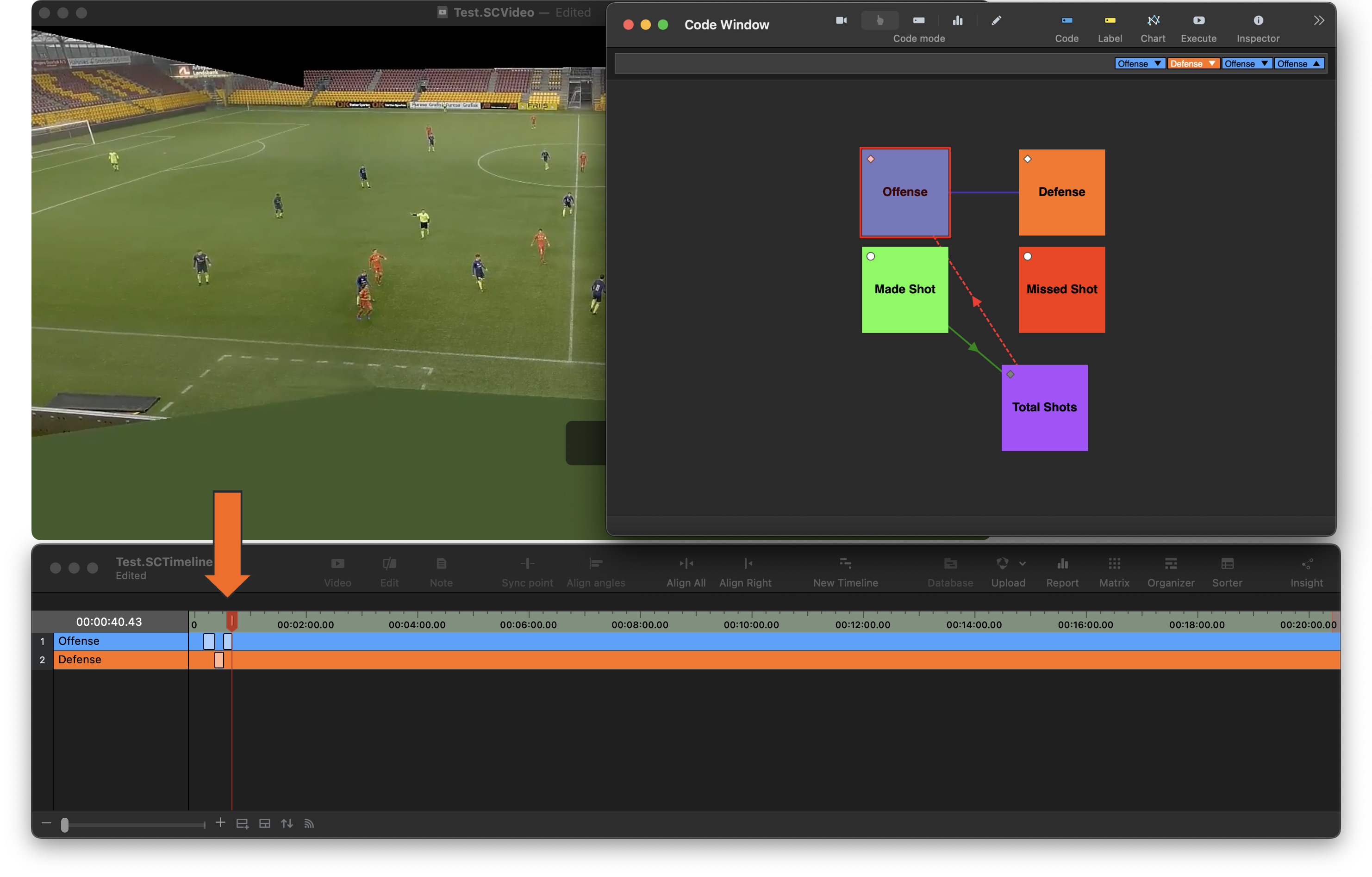 Code Mode While Capturing • Hudl Support