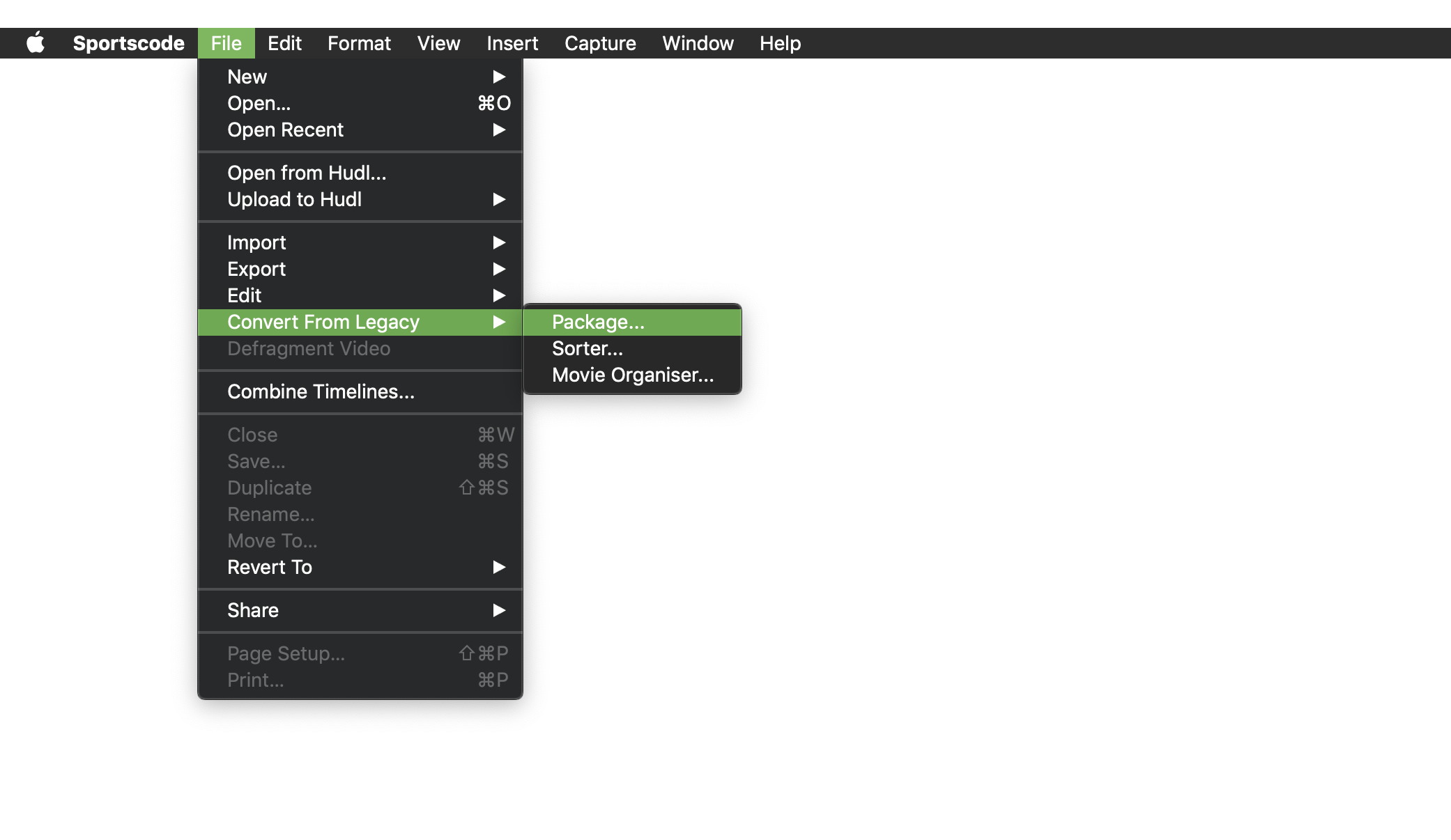 Convert Sportscode v11 Package to Hudl Sportscode Package • Hudl Support