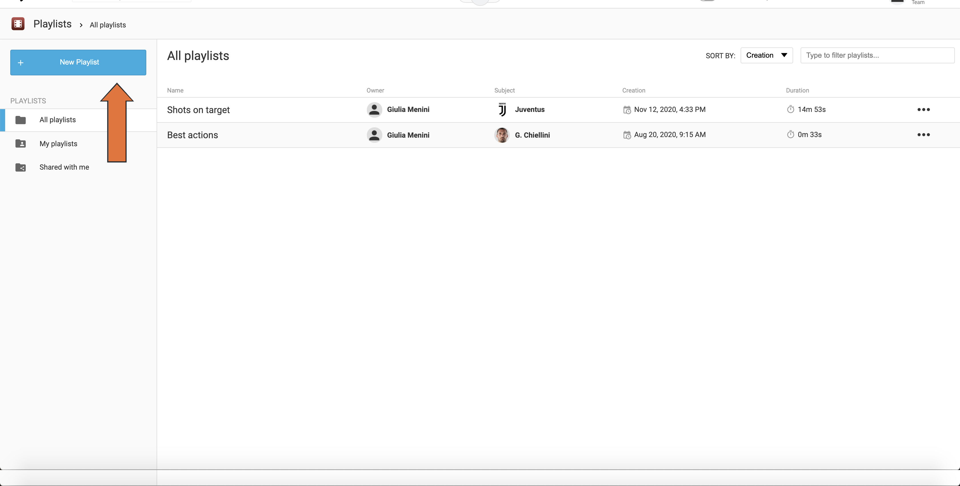 Create a Playlist from Playlist & Draw • Hudl Support