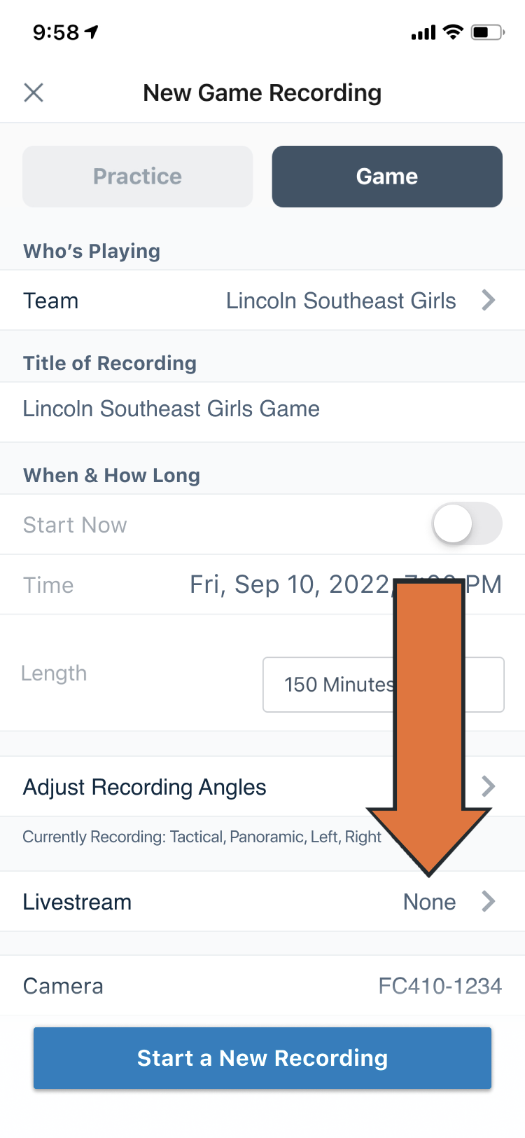Livestream to Hudl Fan | Focus Flex • Hudl Support