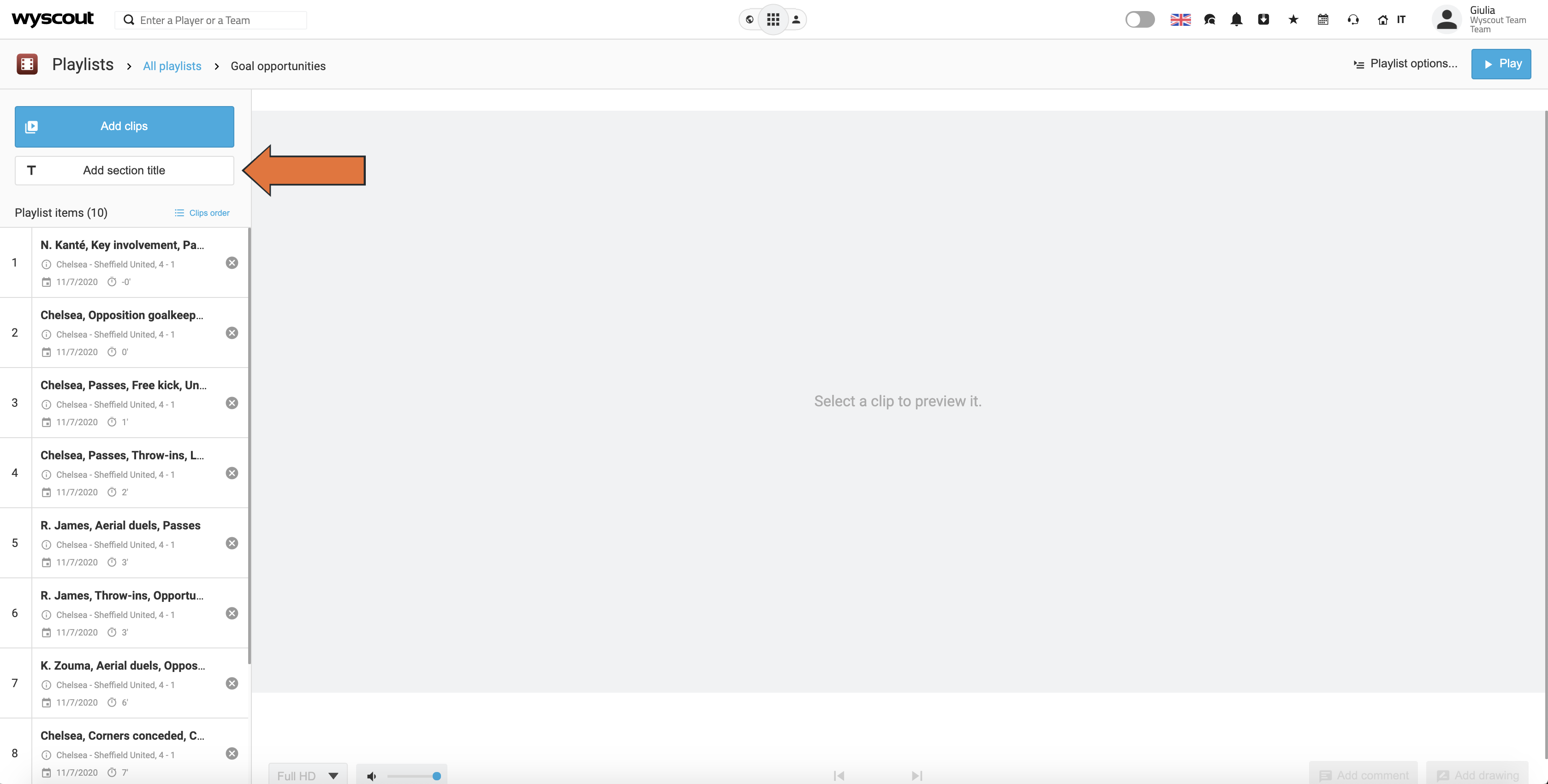 Edit Playlists • Hudl Support