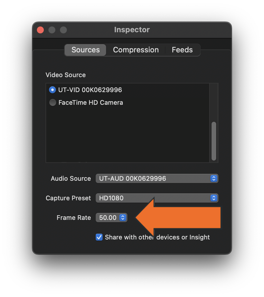 Set Up a Live Capture - AJA U-TAP • Hudl Support