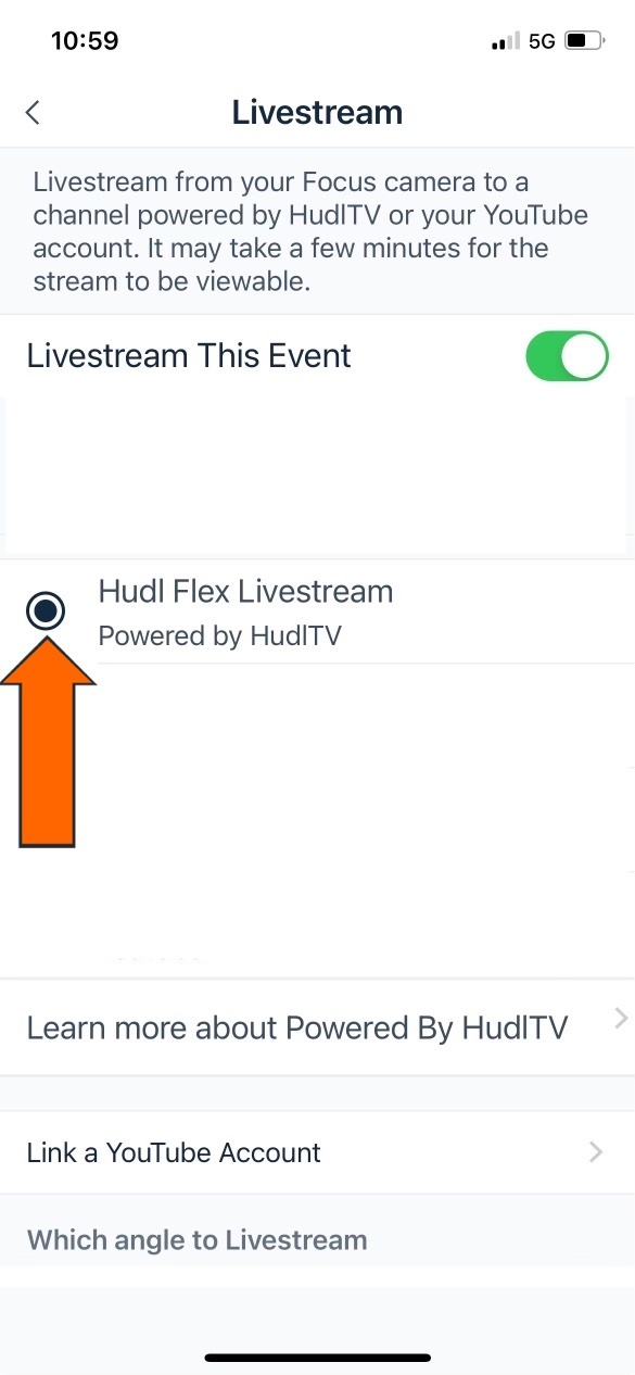 Livestream to Hudl Fan | Focus Flex • Hudl Support