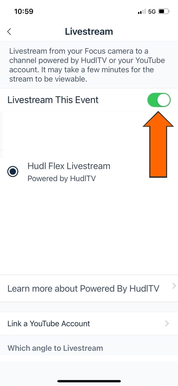 Livestream to Hudl Fan | Focus Flex • Hudl Support