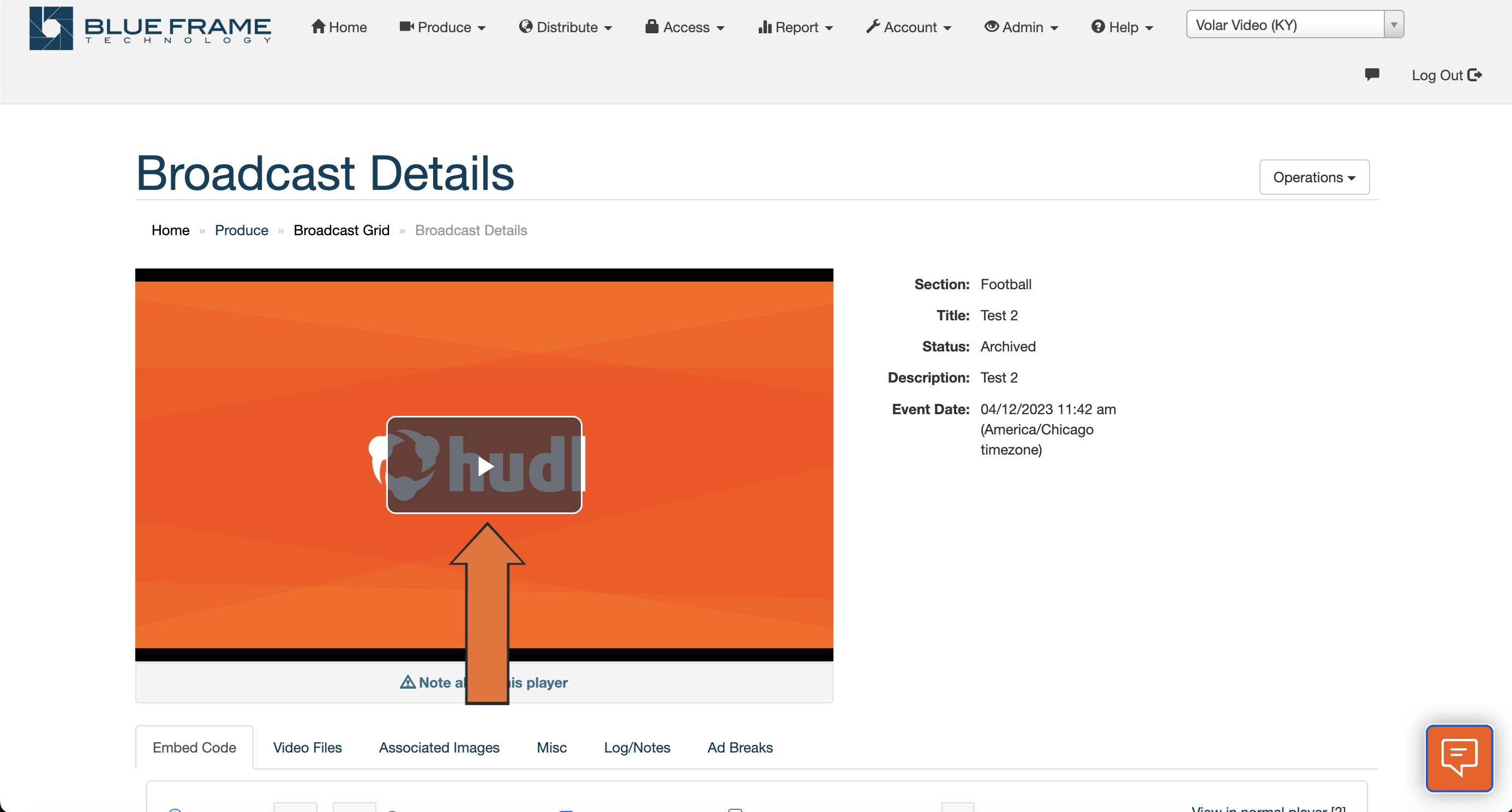 Monitor Broadcast on vCloud • Hudl Support