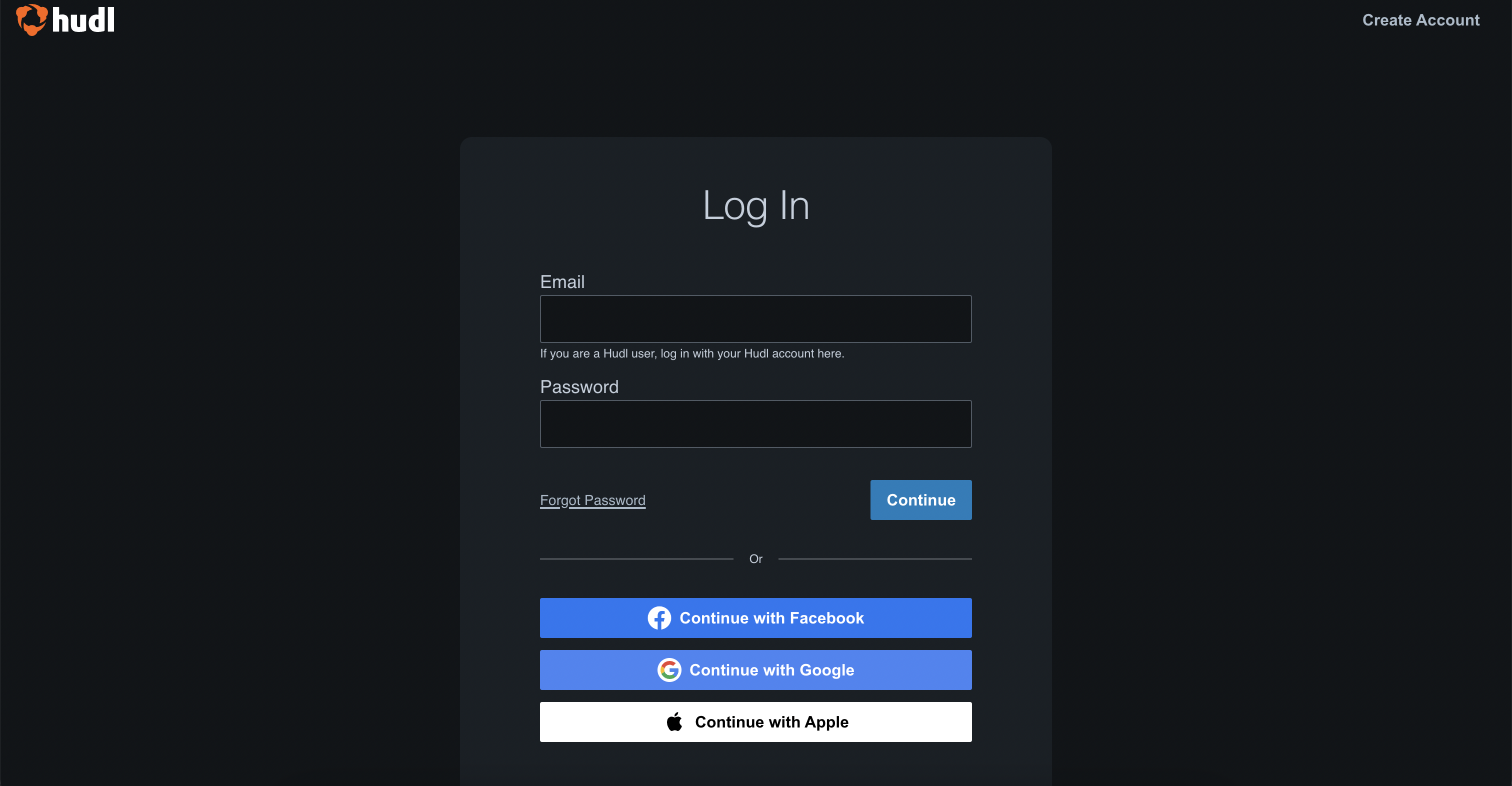 Log in • Hudl TV Support