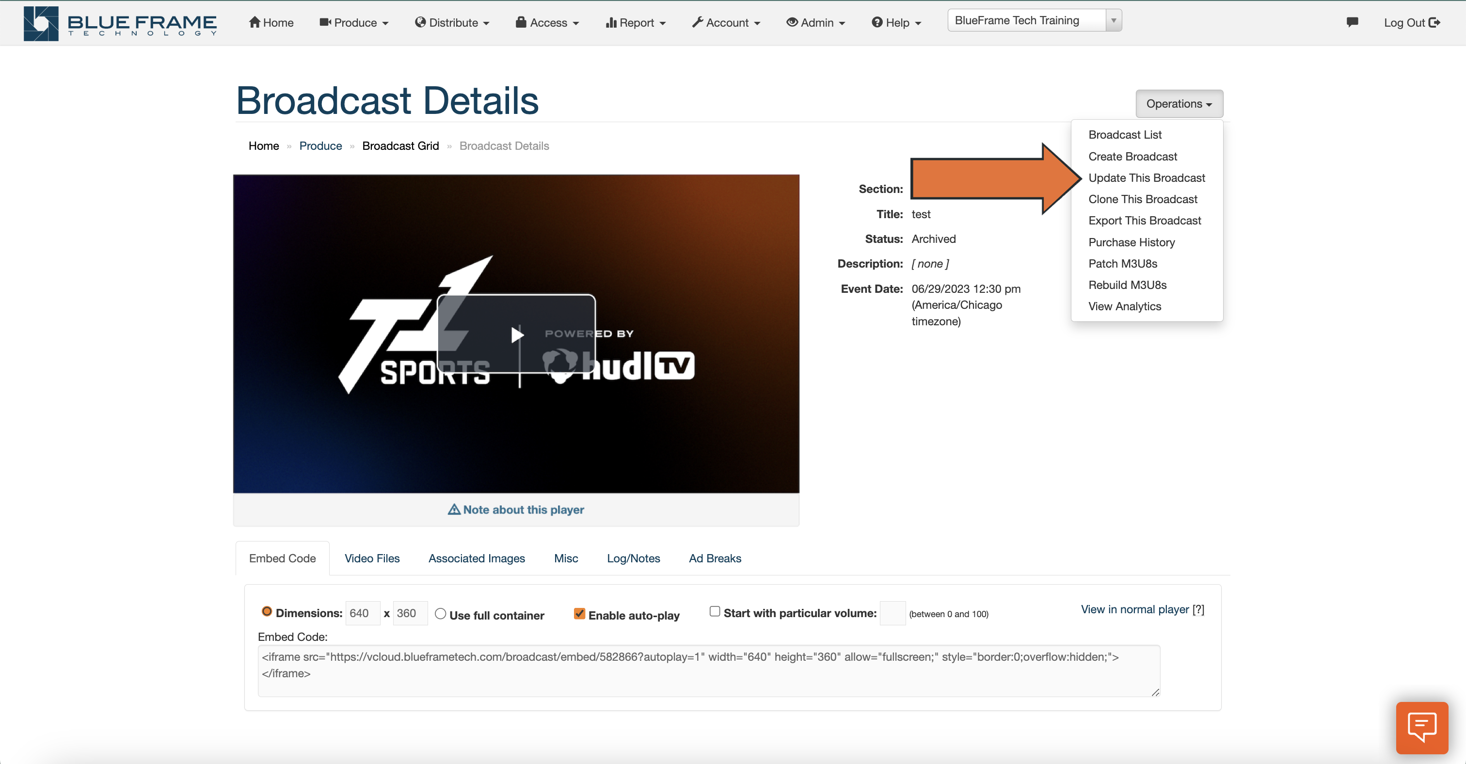 Stream to vCloud via RTMP • Hudl Support