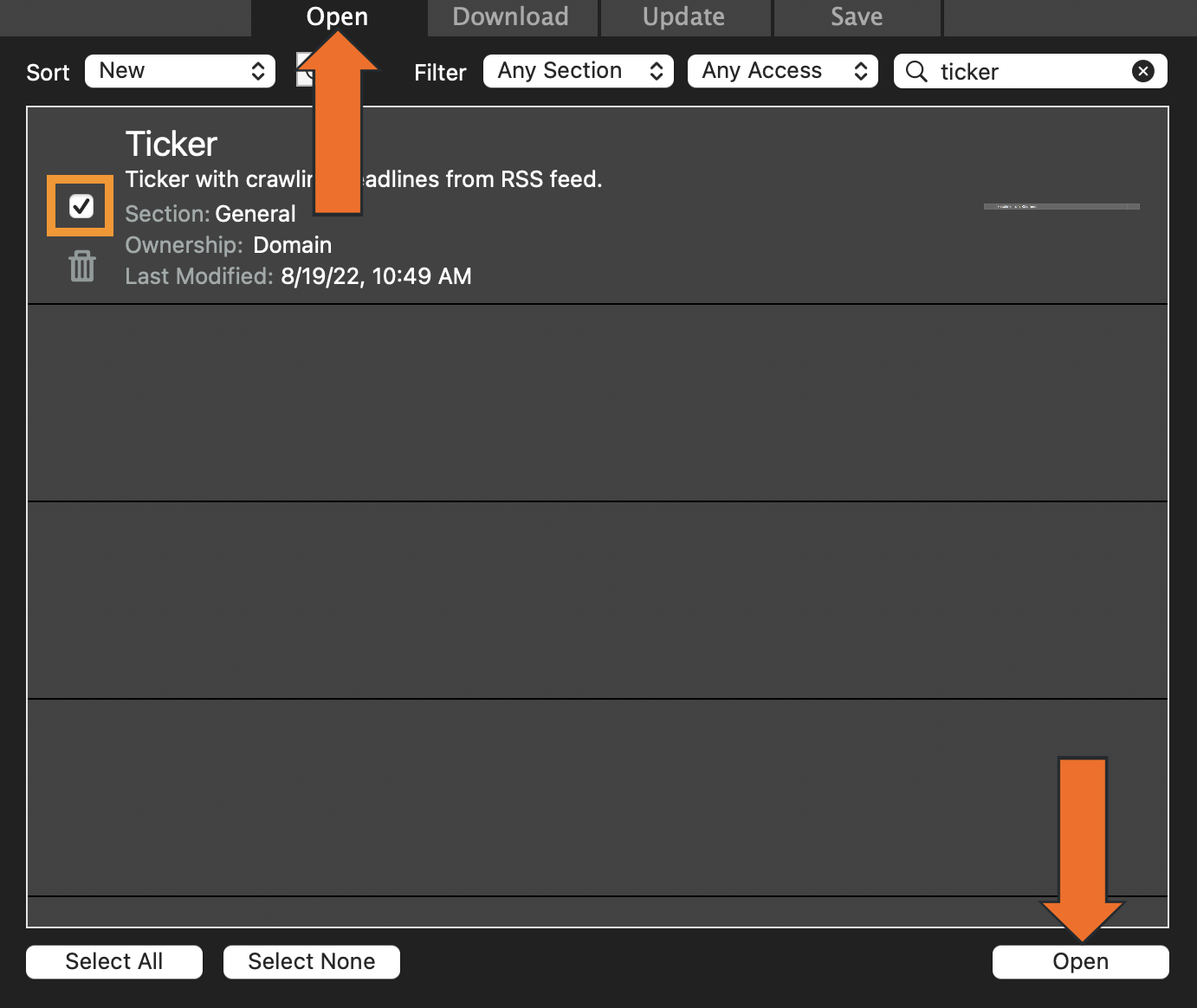 Ticker Overlay • Hudl Support