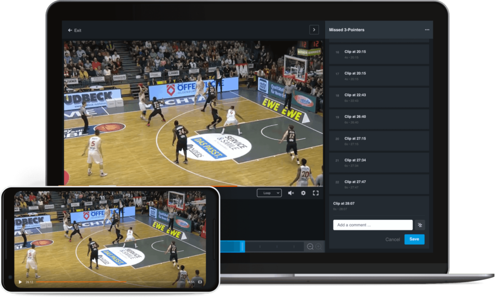 Video and Data Sharing for Professional Sports Teams