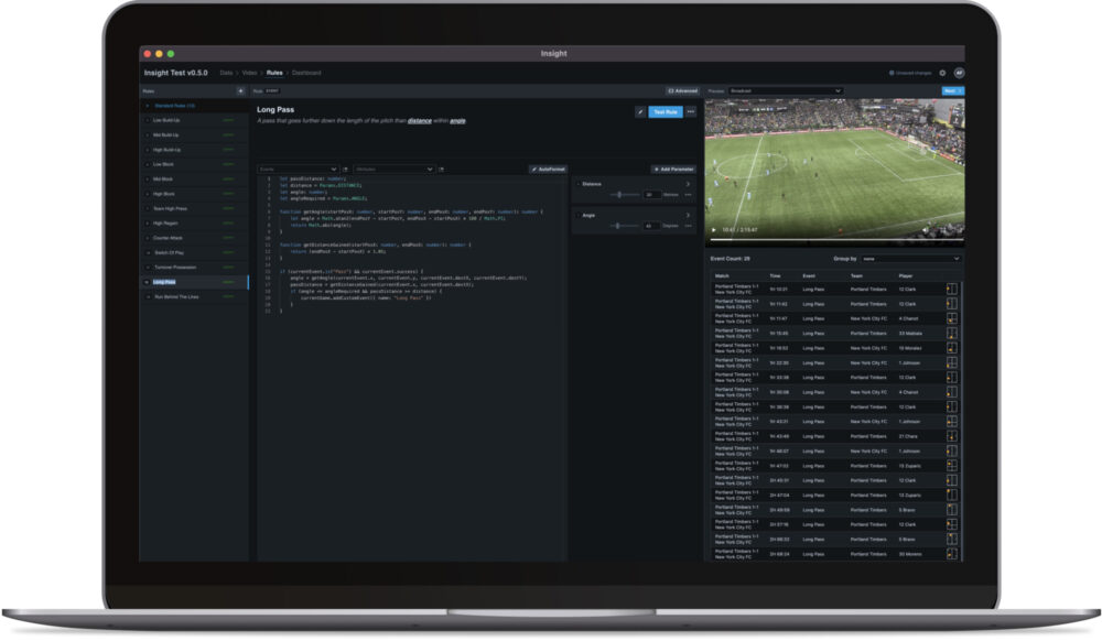 Insight - Advanced data for professional football teams | Hudl