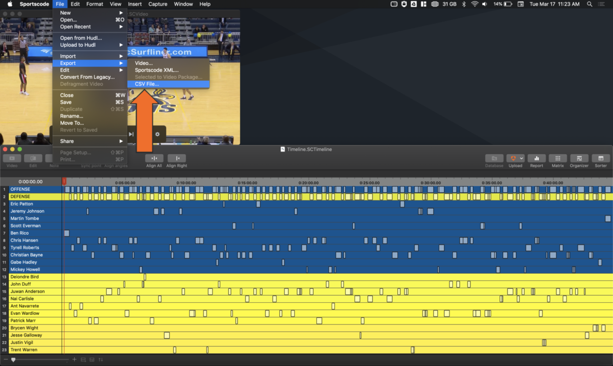 Export a CSV File • Hudl Support Export a CSV File • Hudl Support