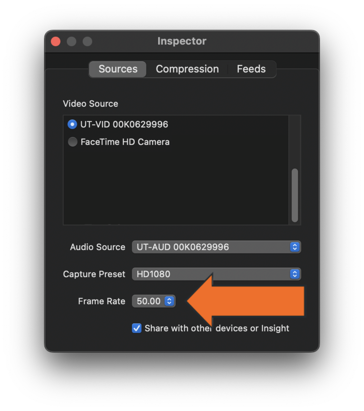 Set Up a Live Capture - AJA U-TAP • Hudl Support