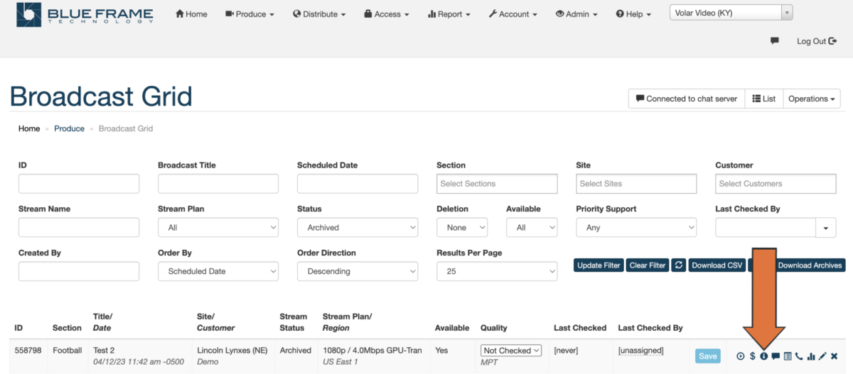 View Broadcasts With Contributor Access • Hudl Support