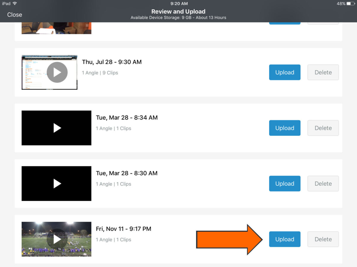 Upload Hudl Sideline Video to Hudl • Hudl Support