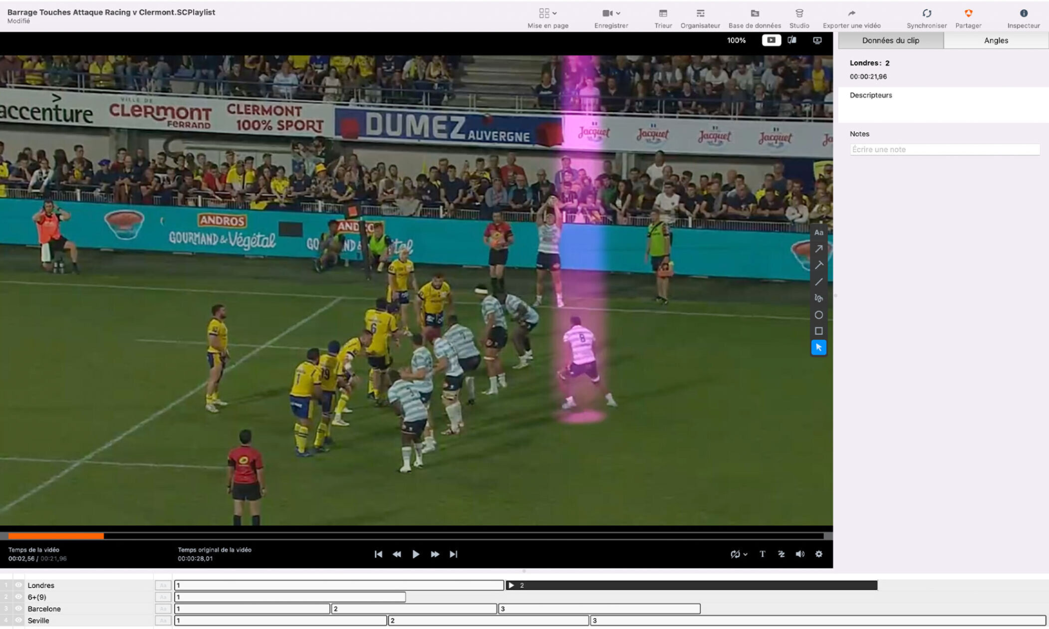 Telestration and Integration: How Stade Francais use Studio to Drive ...