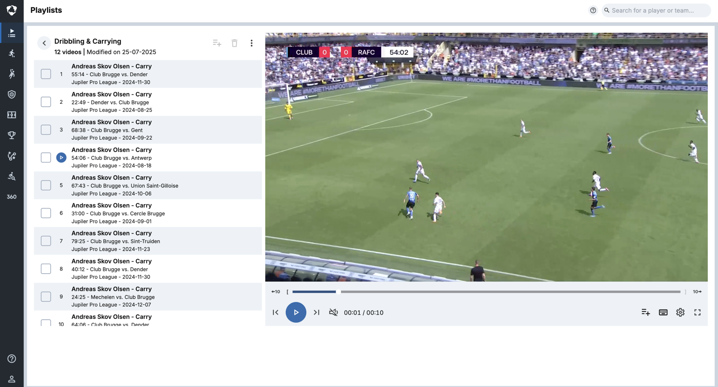 Presentamos el nuevo Hudl Statsbomb con vídeo de Wyscout