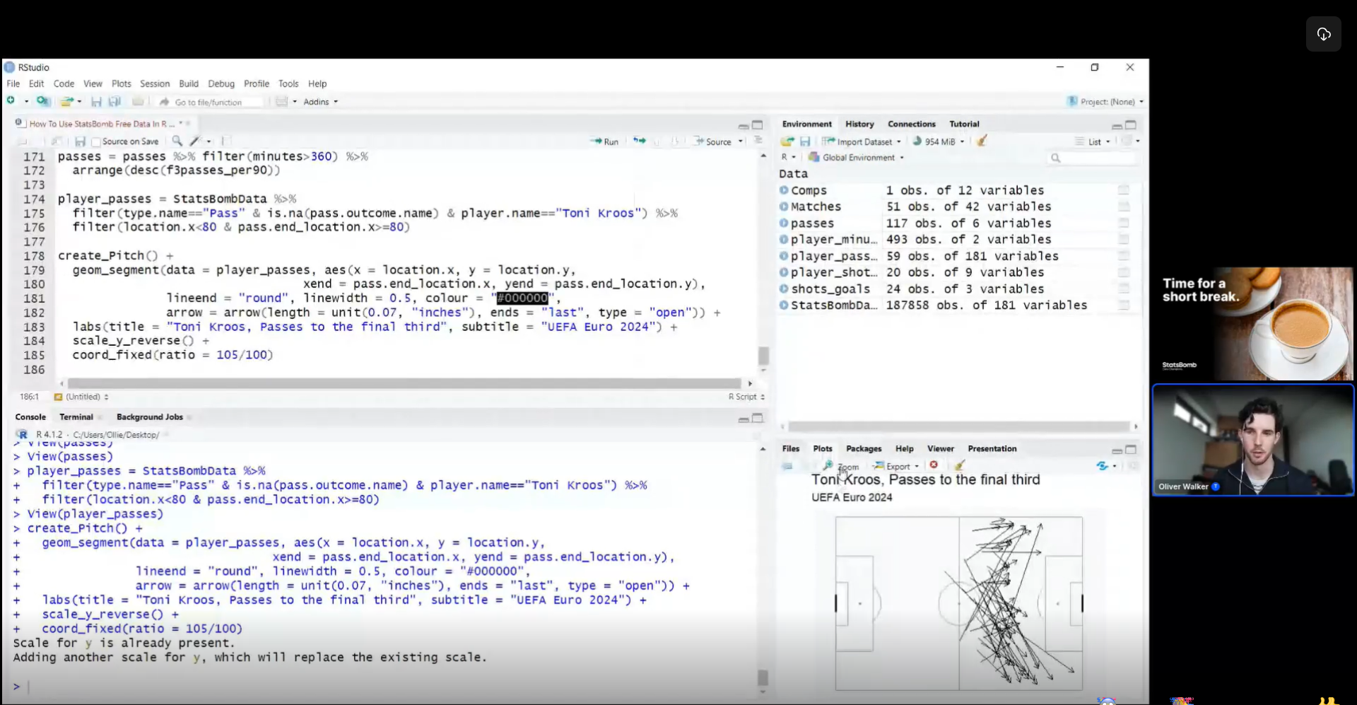 Using Hudl Statsbomb Free Data In R