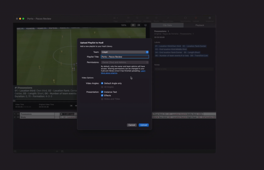 New Faster Workflow For Uploading Sportscode Playlists To