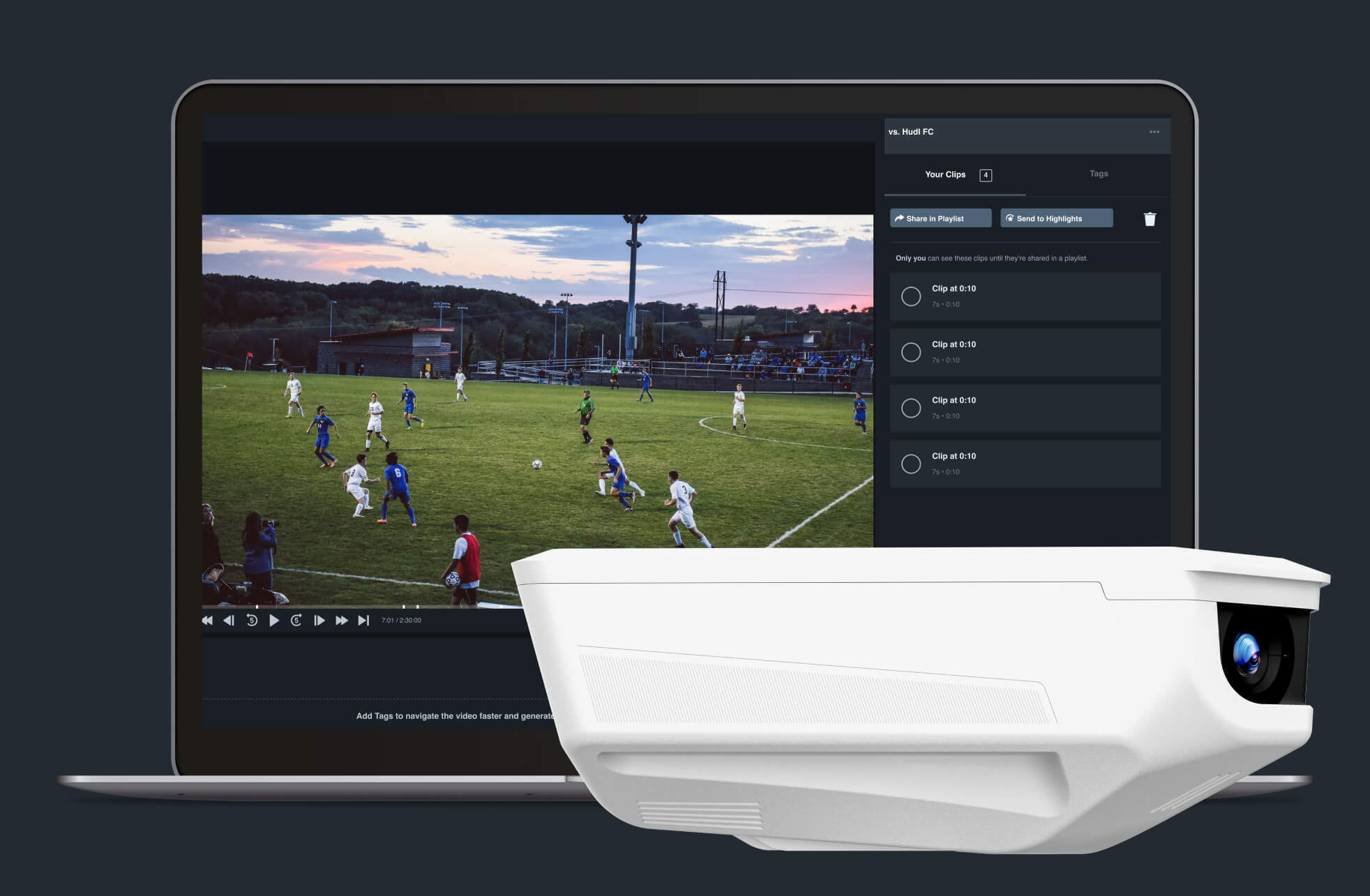 Hudl Focus Flex • Portable Soccer Camera • Hudl