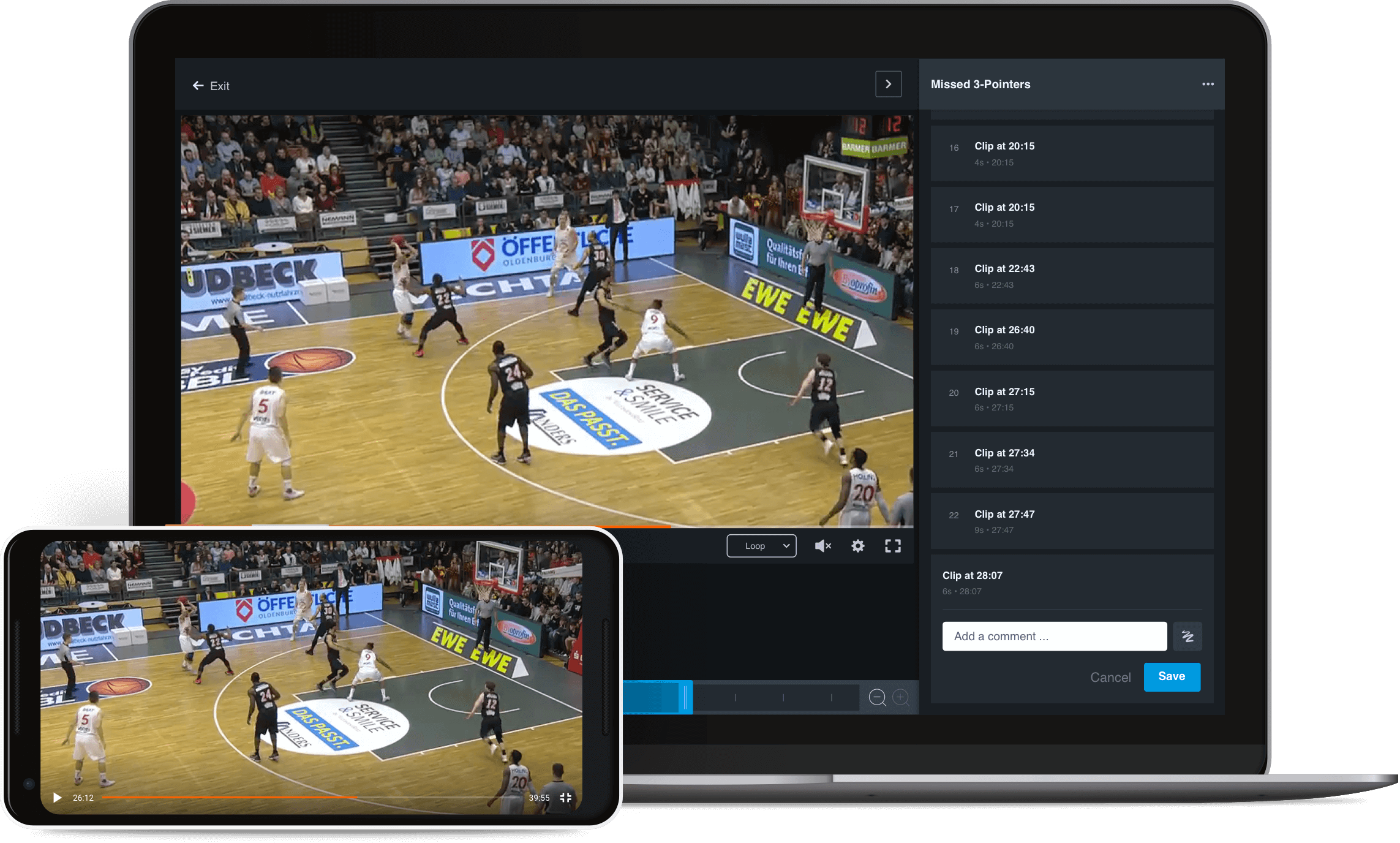 Video and Data Sharing for Professional Sports Teams
