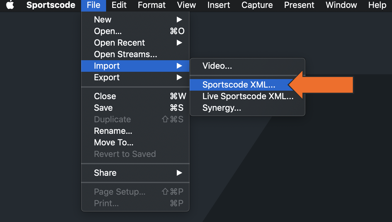 Import or Export a Sportscode XML • Hudl Support