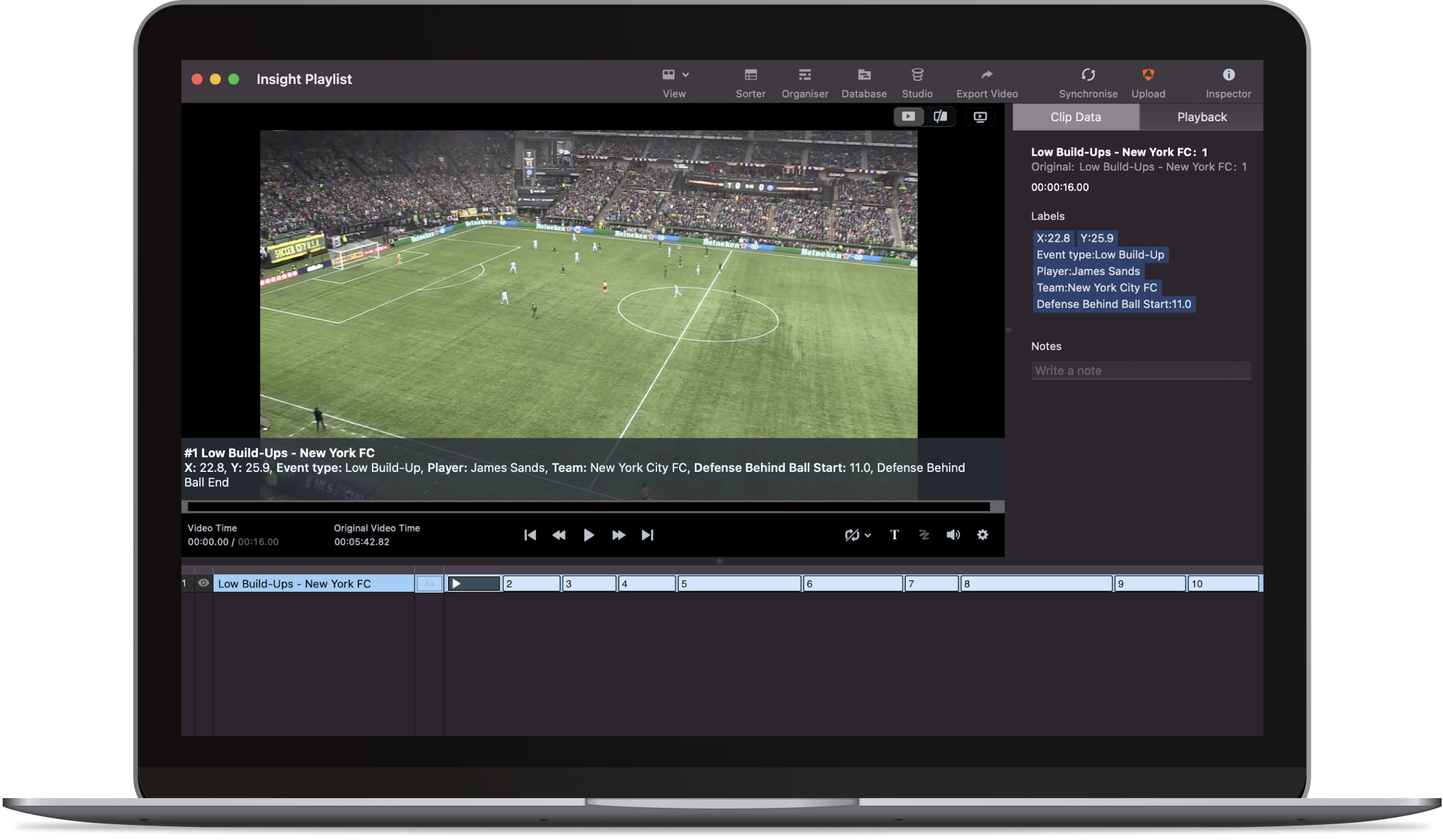 Insight - Advanced data for professional football teams | Hudl