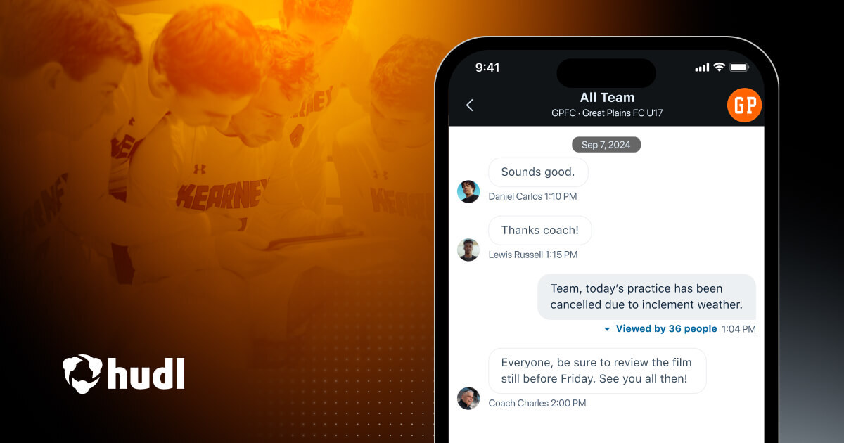 Sports Team Messaging • Hudl