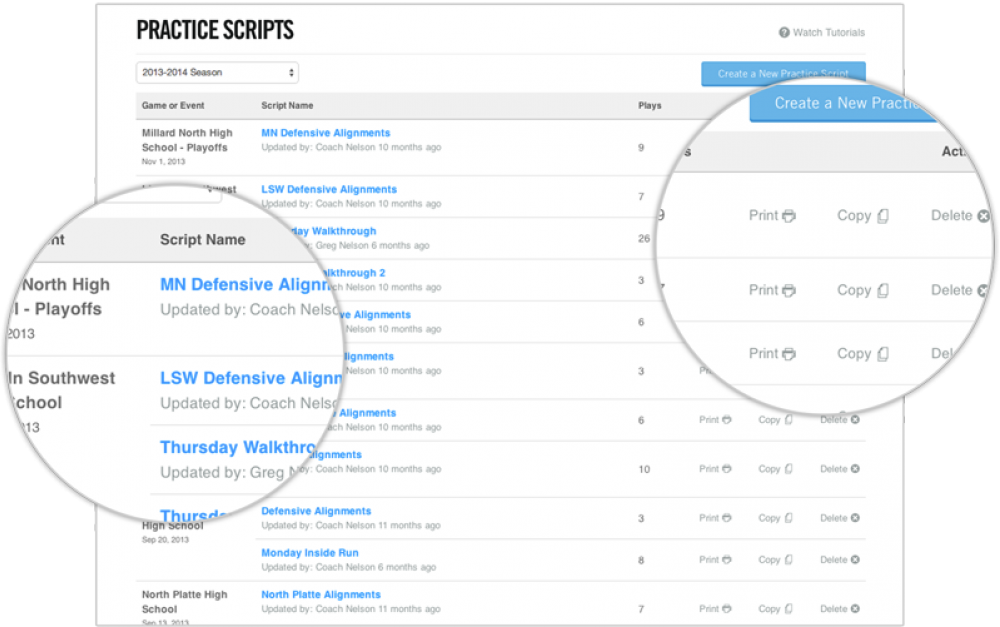 Playbook and Practice Scripts - Hudl Play Tools | Hudl