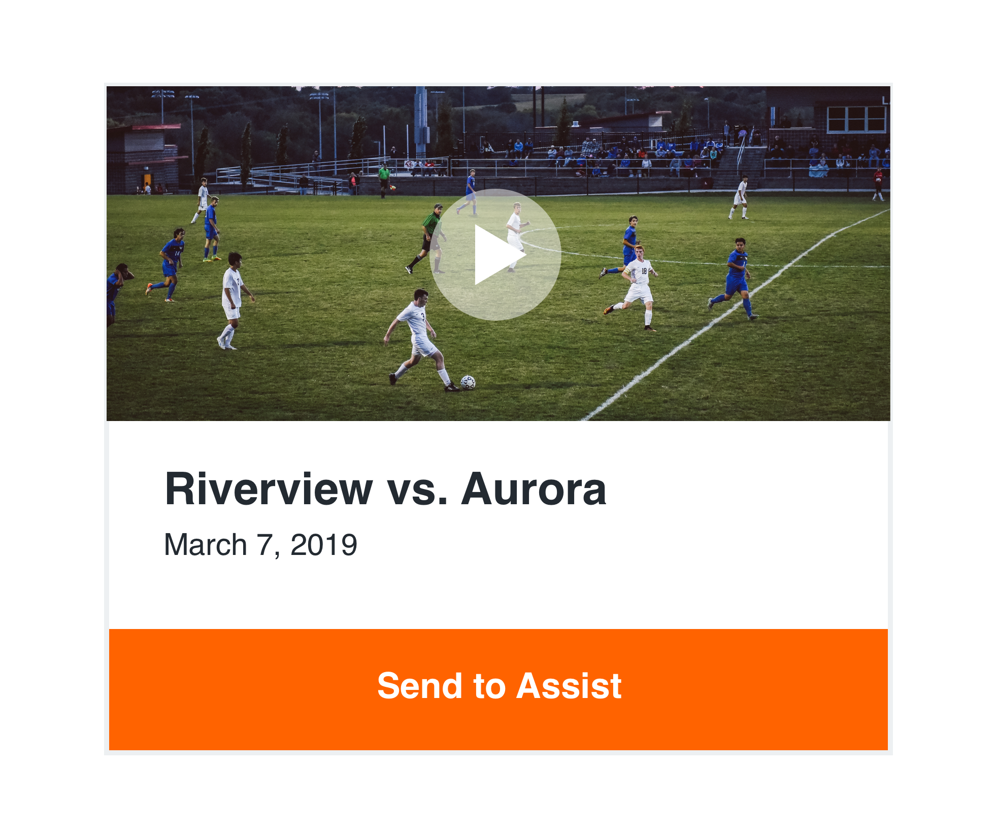 Hudl Assist for Soccer