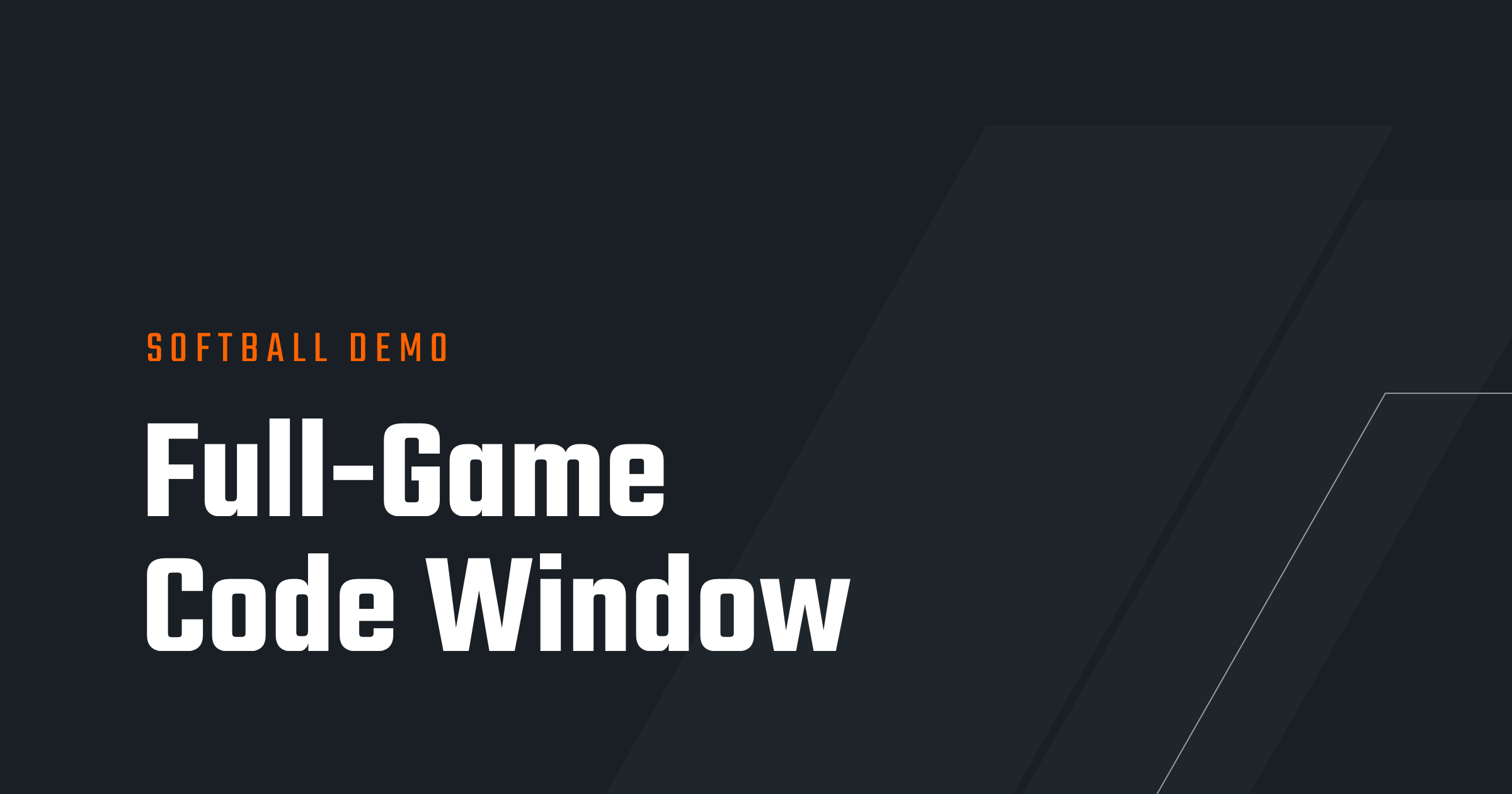 Fast, Effective Analysis for Softball