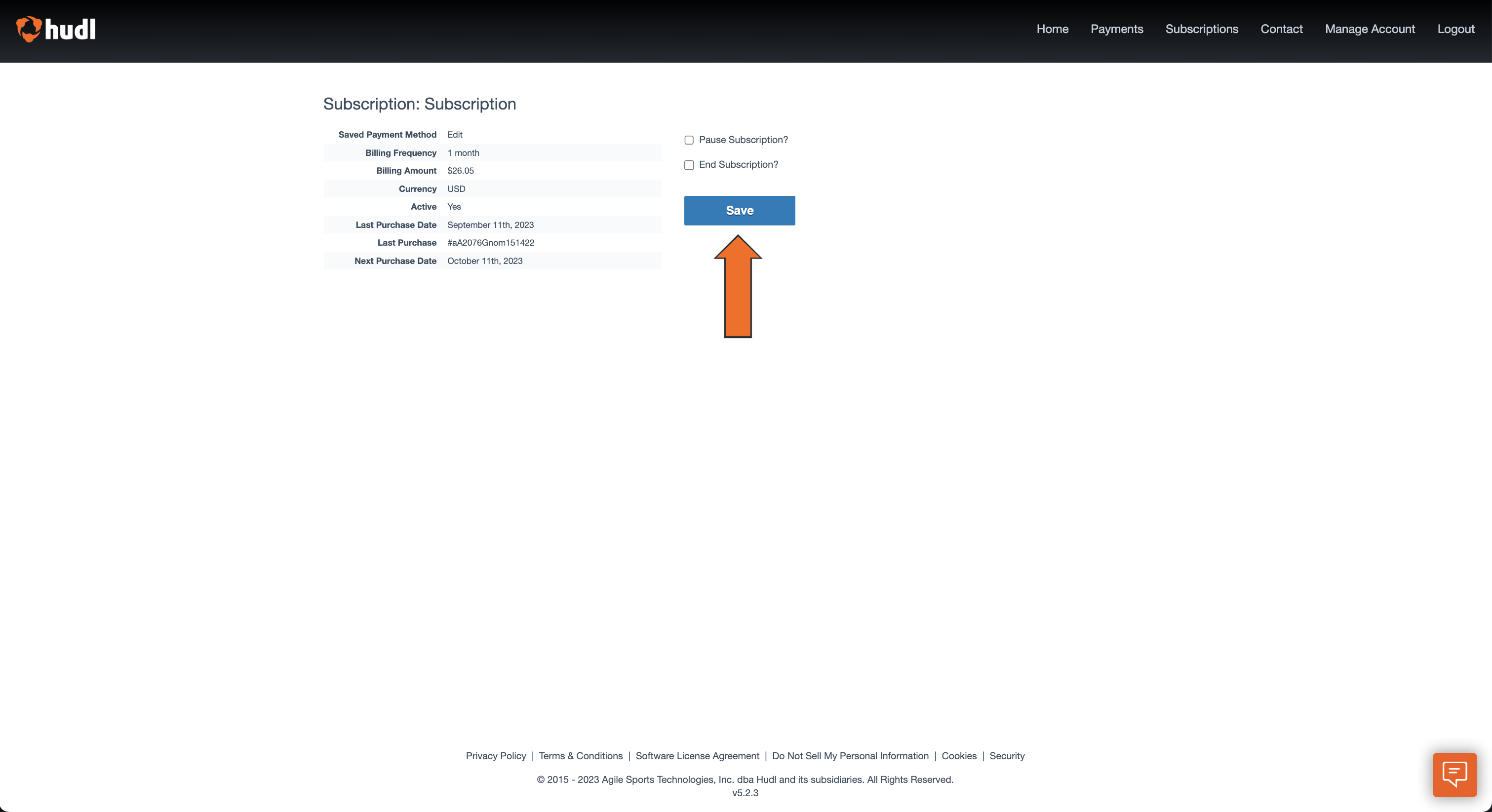 Manage a Livestream Subscription • Hudl Support