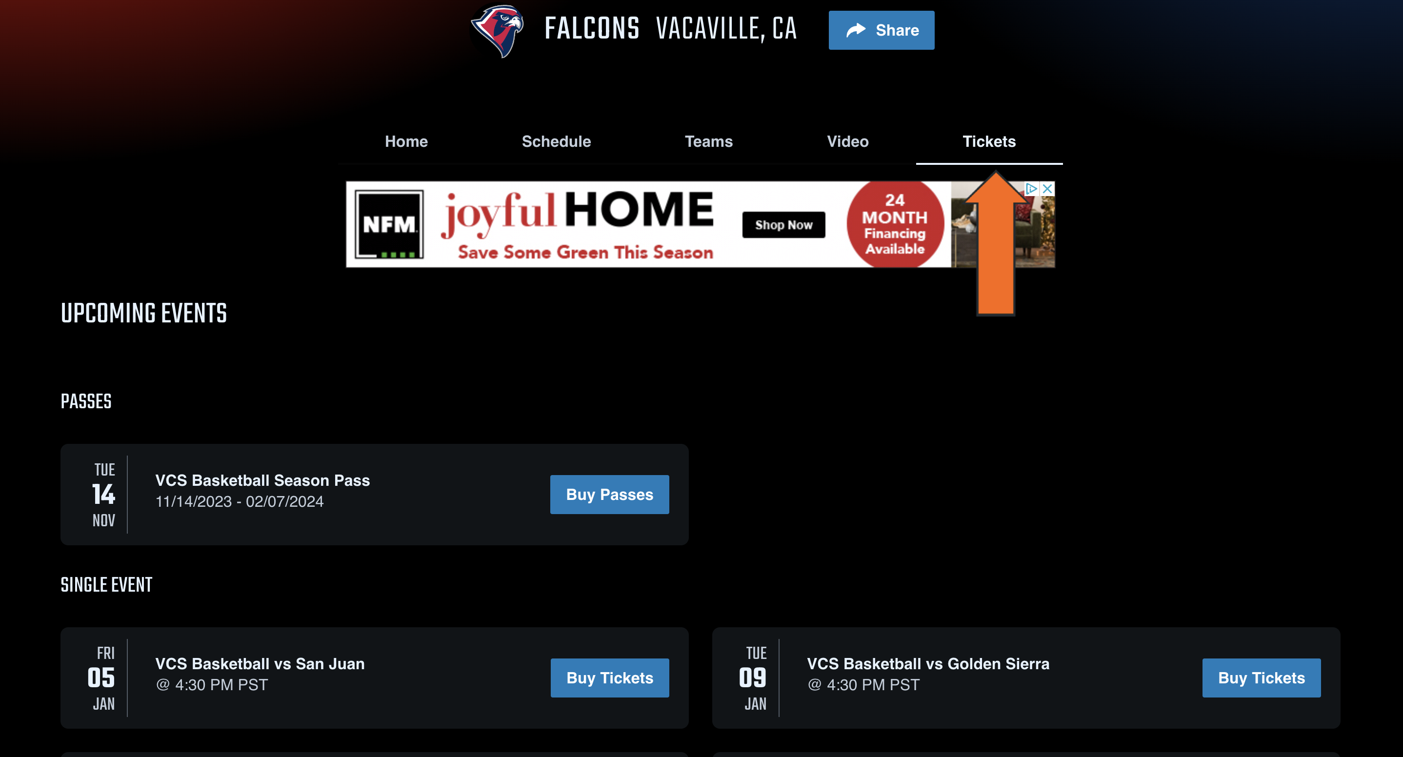 Navigate a School or Club Profile • Hudl Support