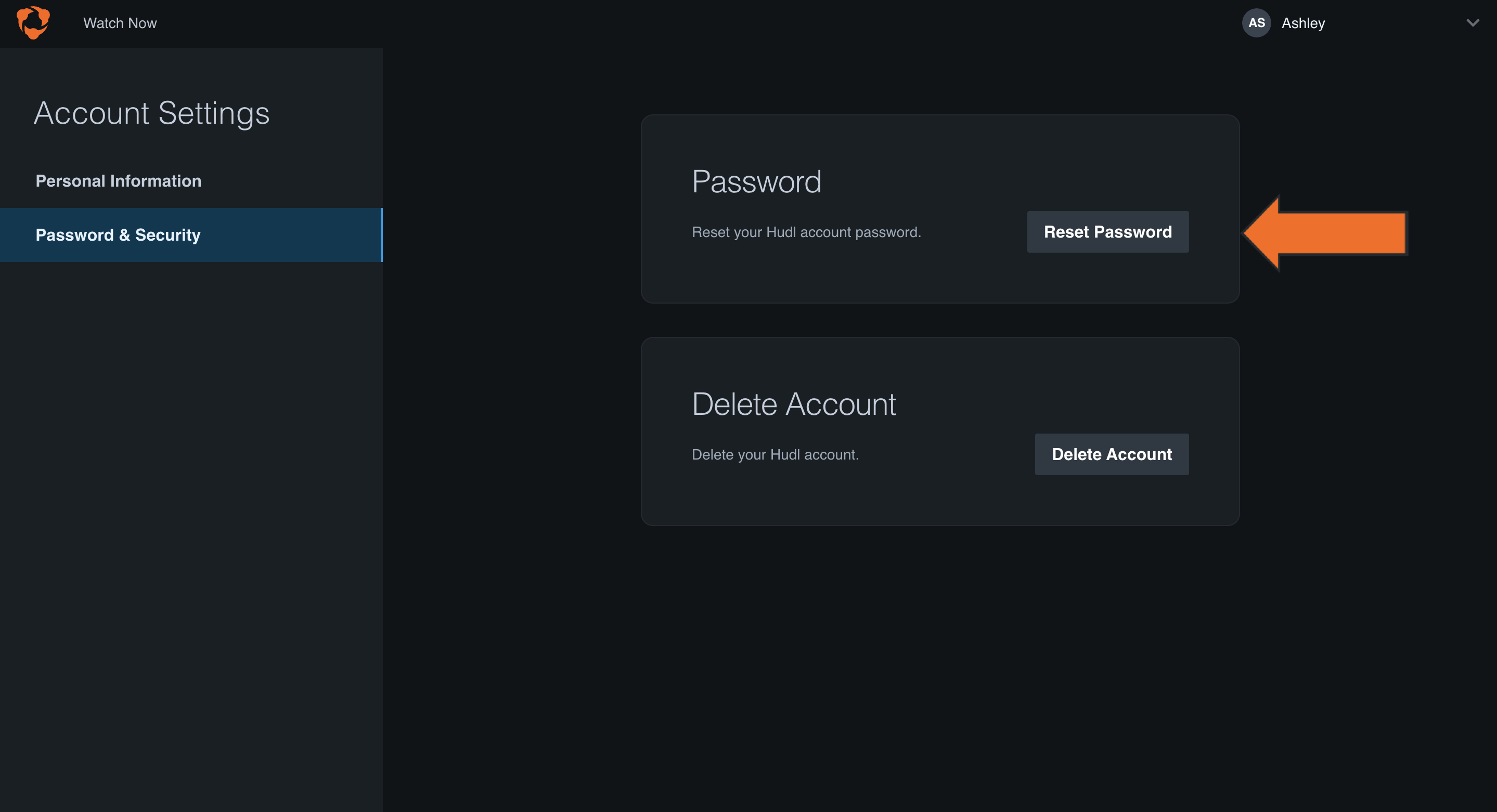 Reset Password • Hudl Fan • Hudl Support