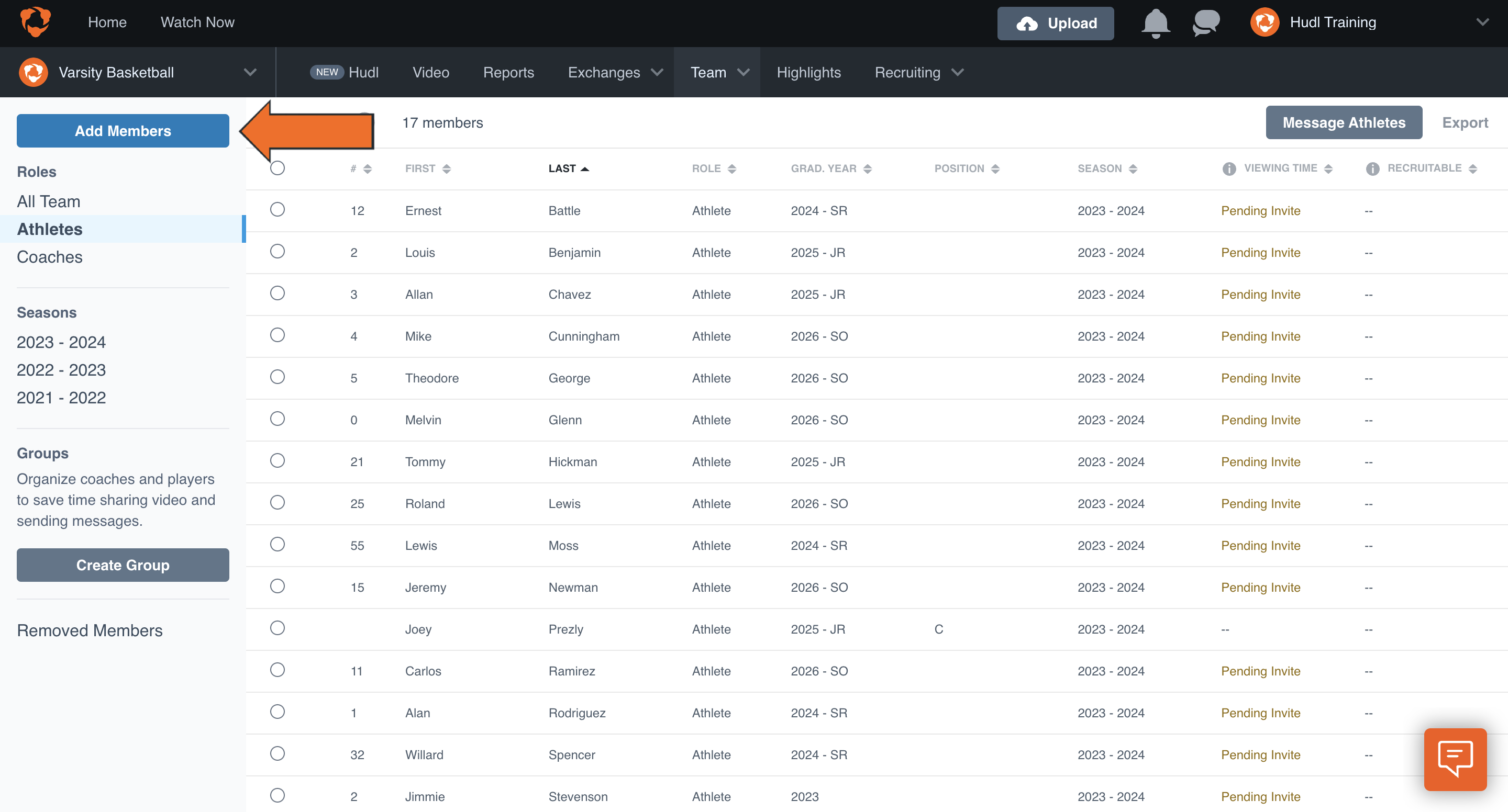 Add Athletes with Invite Codes • Hudl Support Add Athletes with Invite Codes • Hudl Support