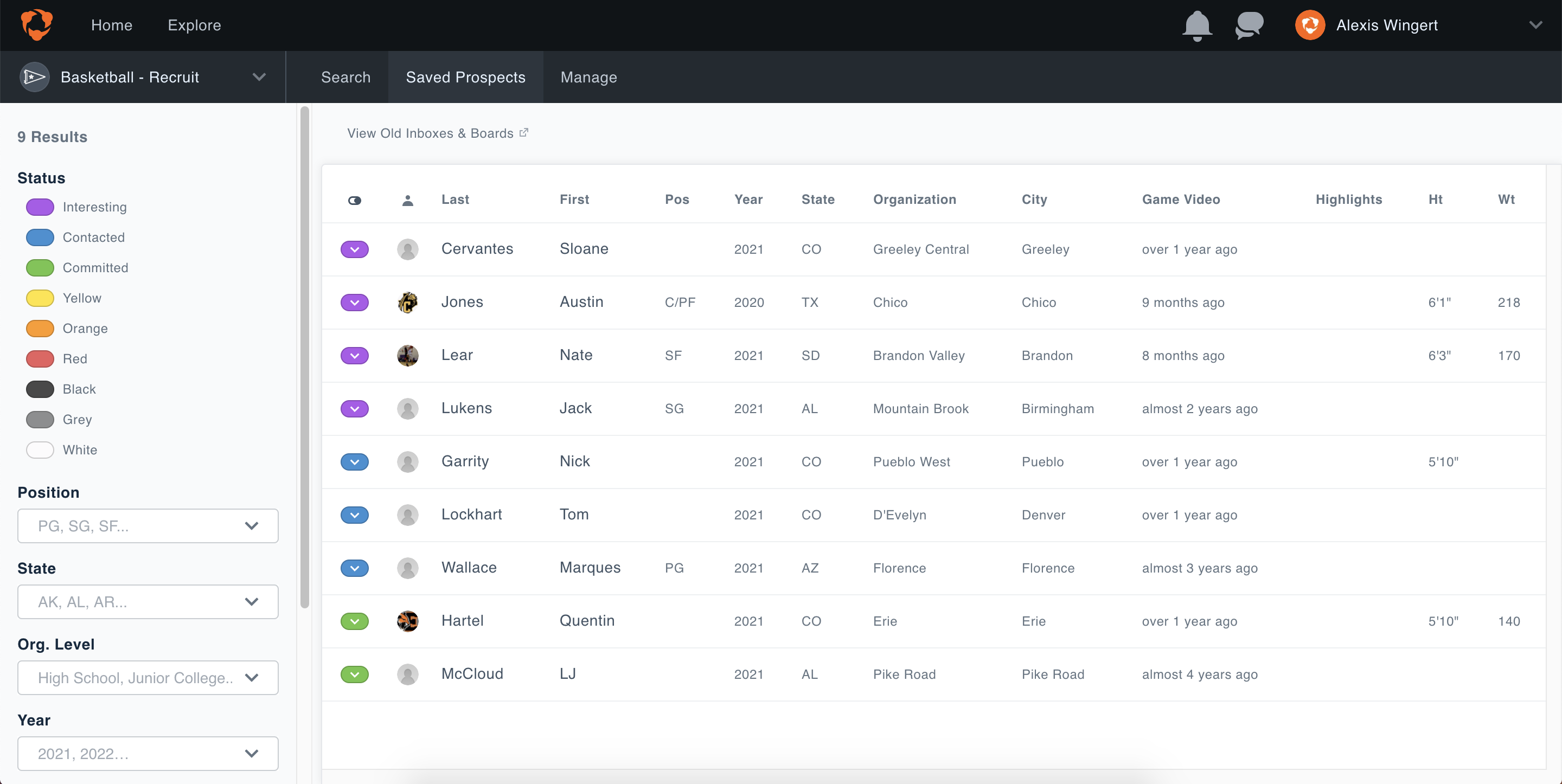 Use Statuses • Hudl Support