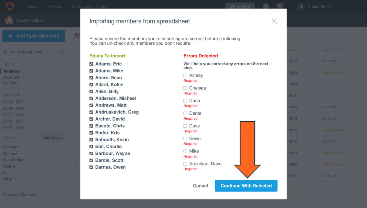 Add Team Members • Hudl Support