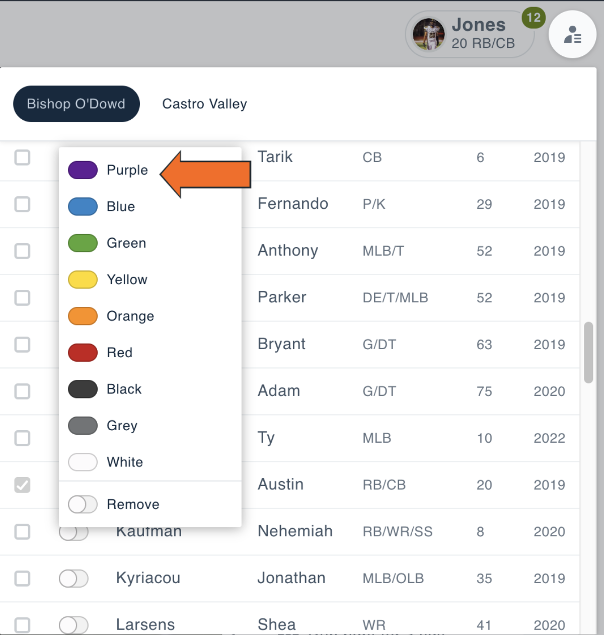Use Statuses • Hudl Support