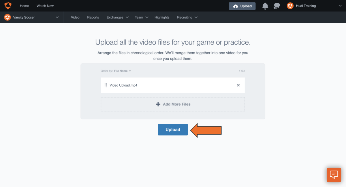 Upload Video to a League Exchange • Hudl Support