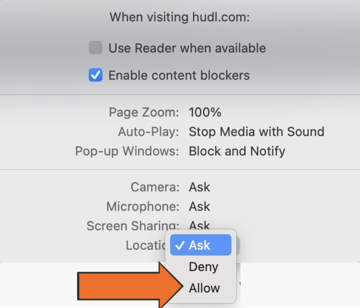 Geolocation Blocked • Hudl Support
