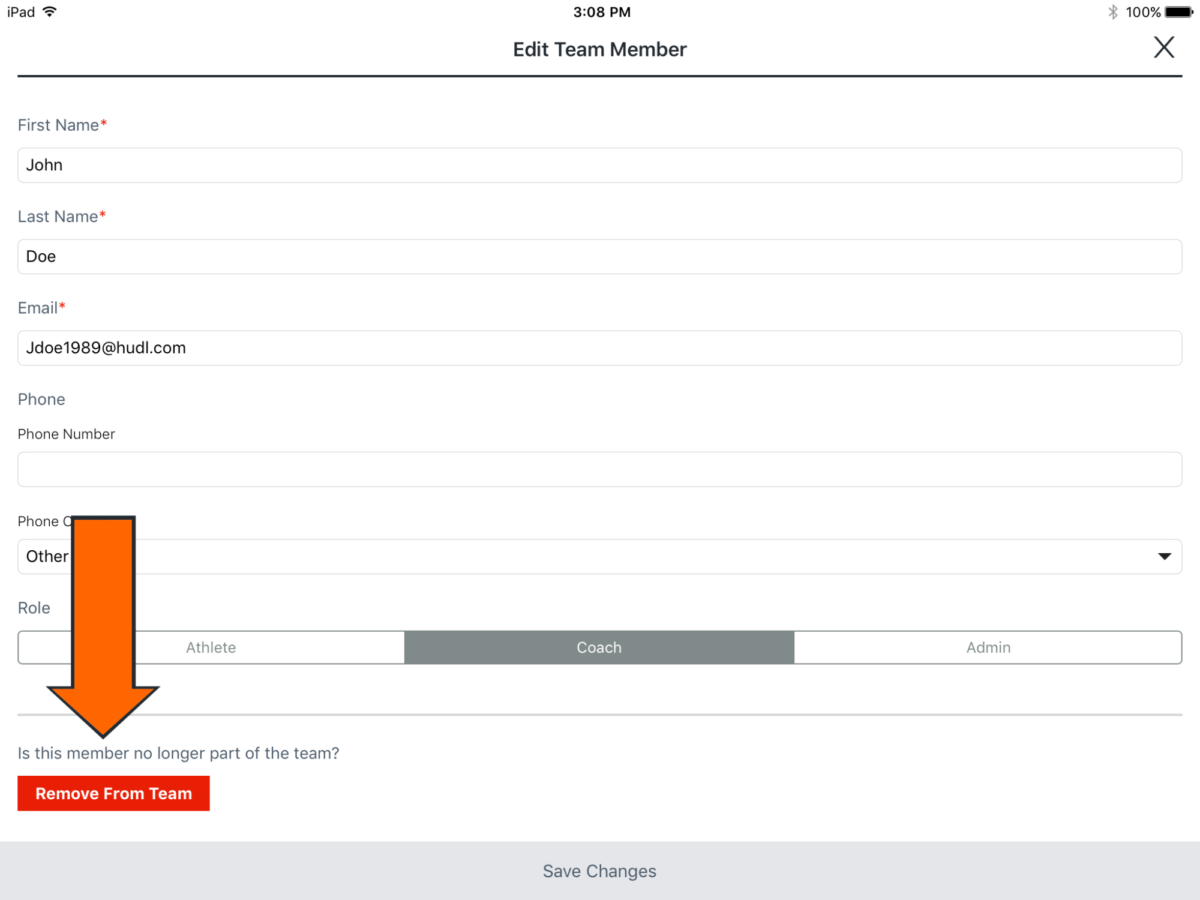 Remove Athletes • Hudl Support