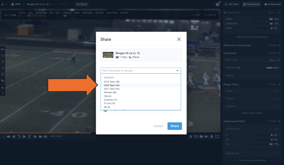 Share Video And Data • Hudl Support