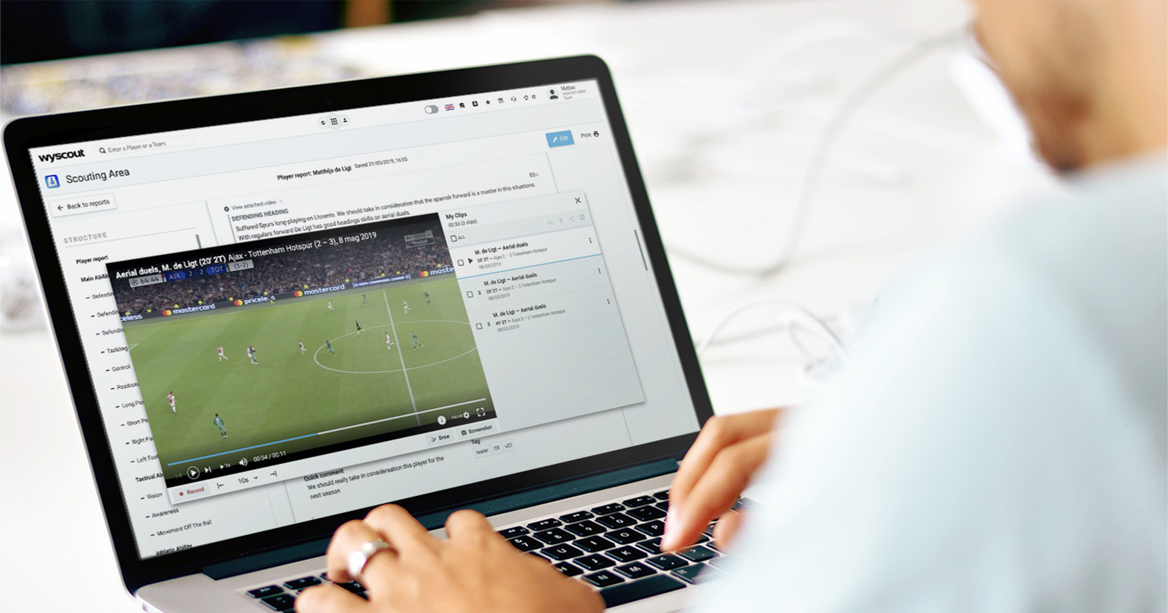 Pro Tips for Remote Scouting: Wyscout Scouting Area