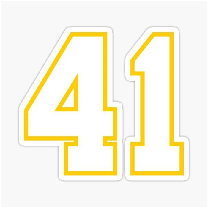Number 41 Clipart