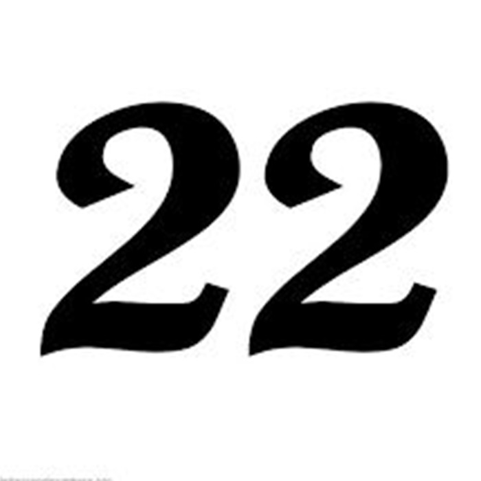 Number 22 Clipart