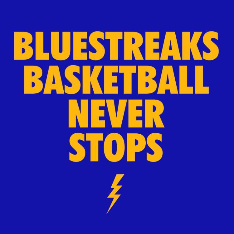 Basketball Never Stops Wallpaper Blue