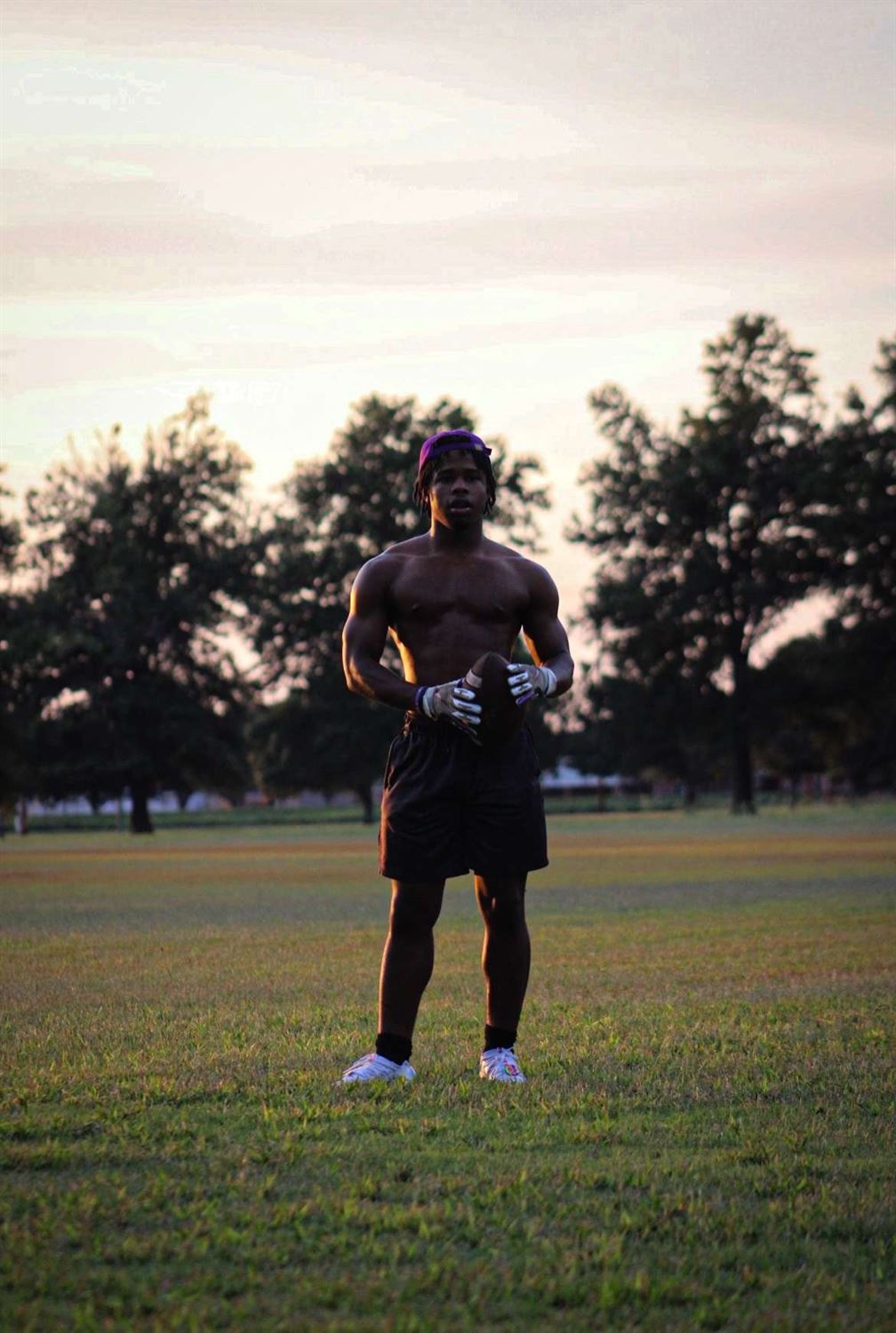 Man Running Away From Camera