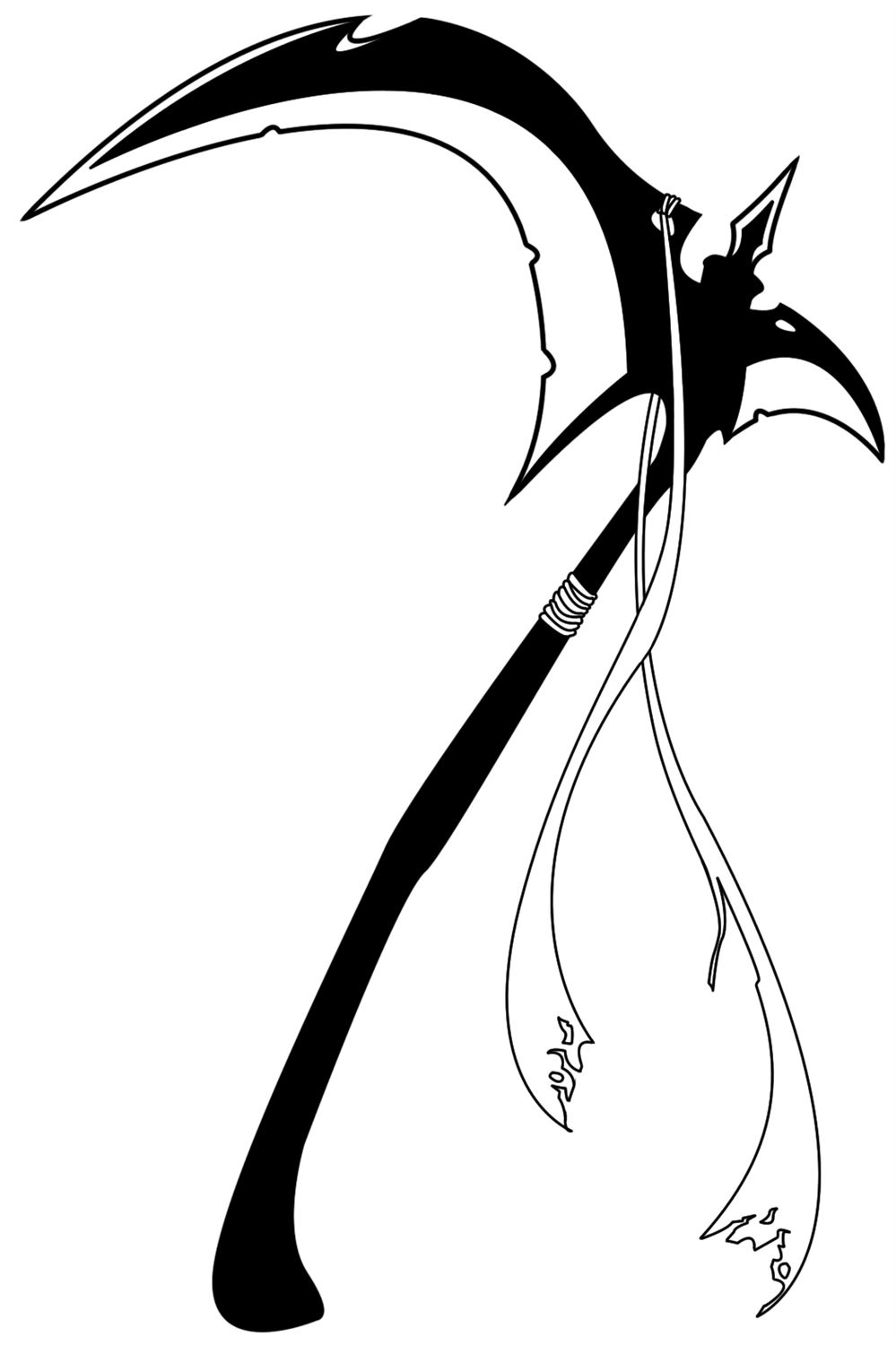 Anime Scythe Drawing