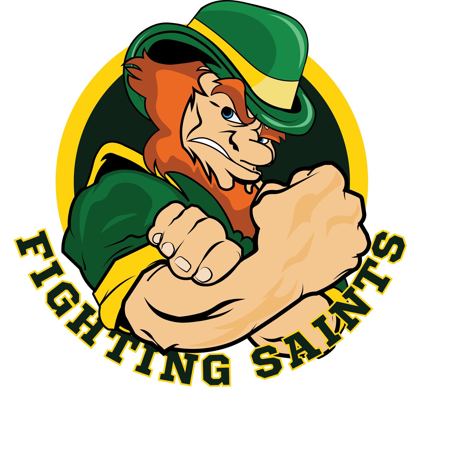 High School Saints Mascot