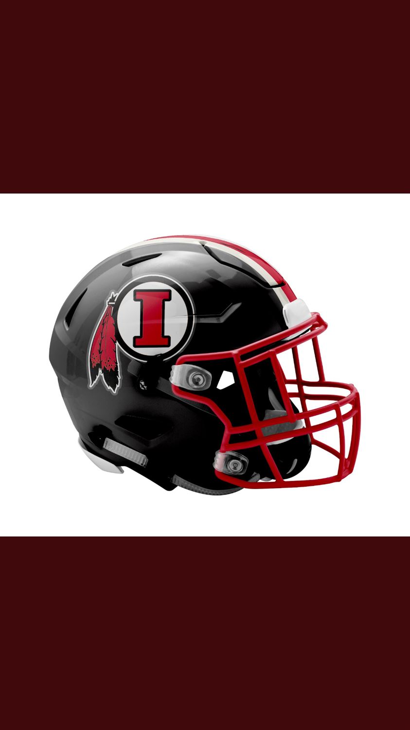 Indians Football Logo Helmet